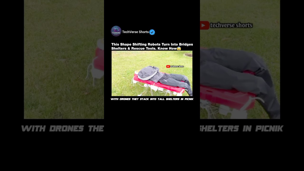 This Shape Shifting Robot Builds Bridges & Shelters. You Won’t Believe How😱#shorts#engineering