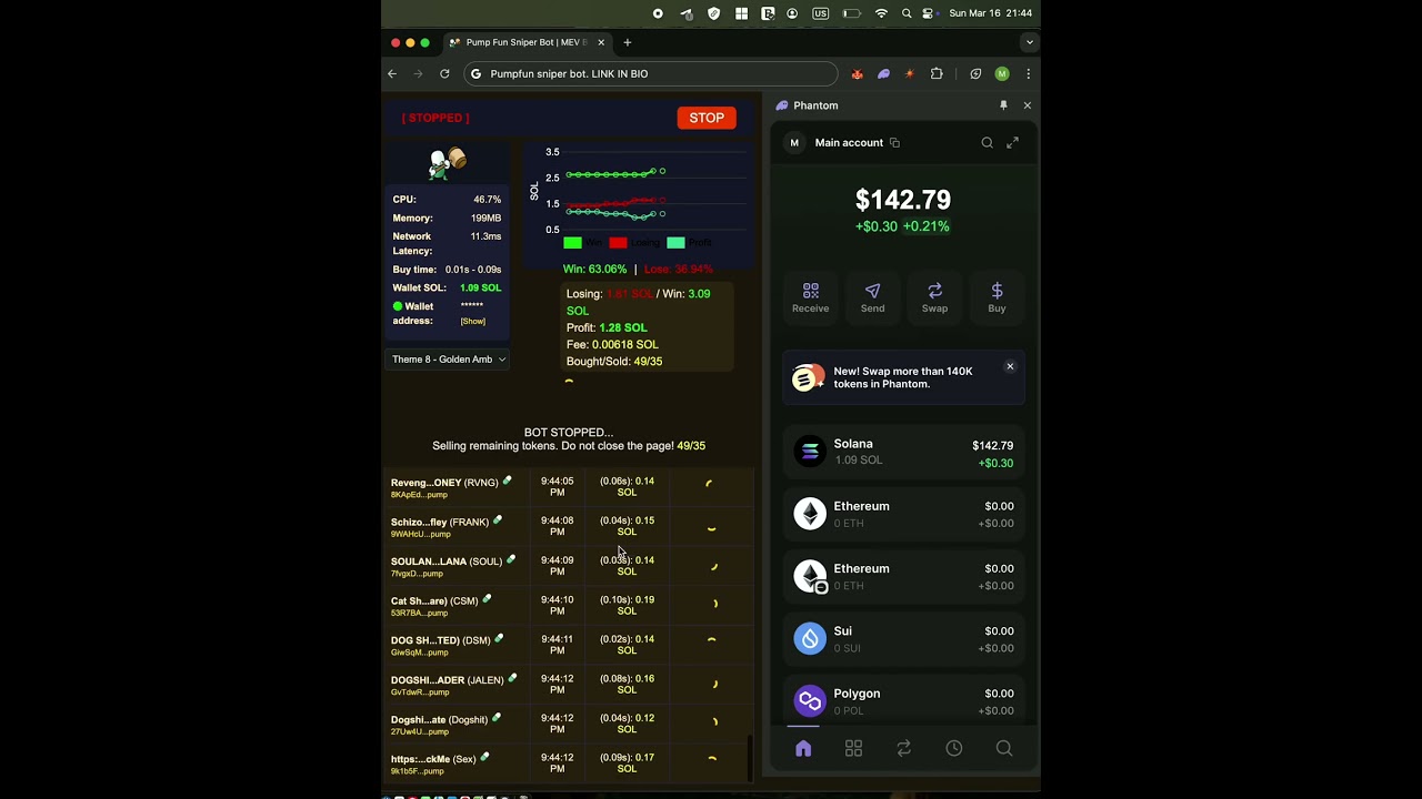 Solana Sniper bot for memecoins on Pump Fun Step by Step