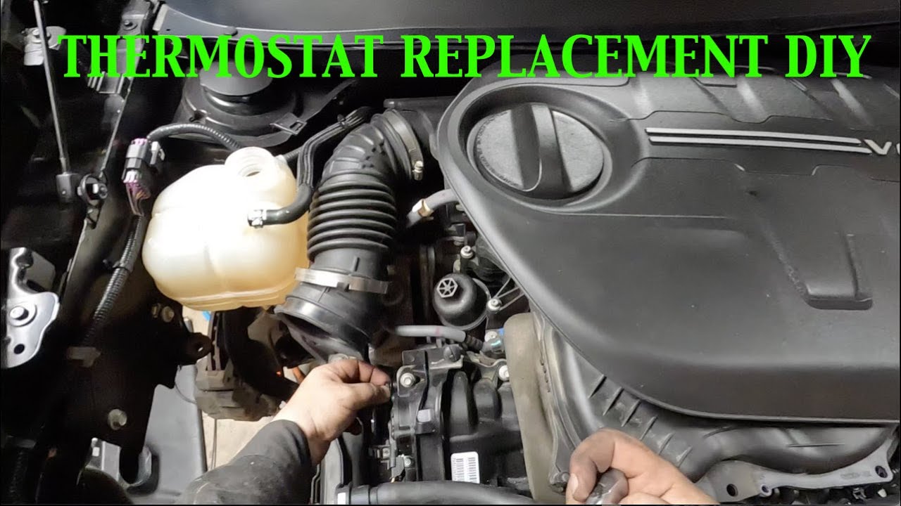 CHEROKEE 3.2  HOW TO REPLACE THERMOSTAT DIY