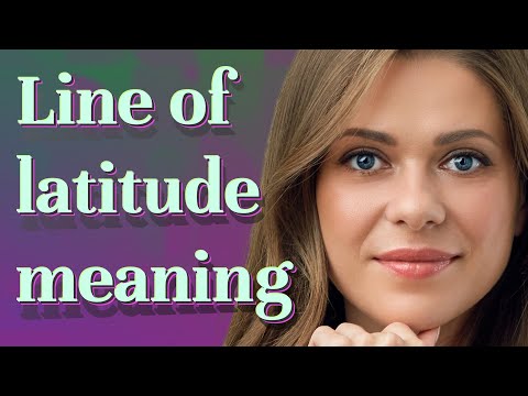Line of latitude | meaning of Line of latitude