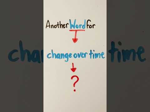 Another Word for Change Over Time #shorts #english #learnenglish #synonyms #grammar