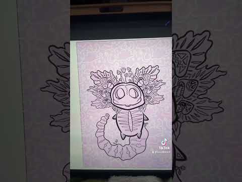 Axolotl Coloring Page