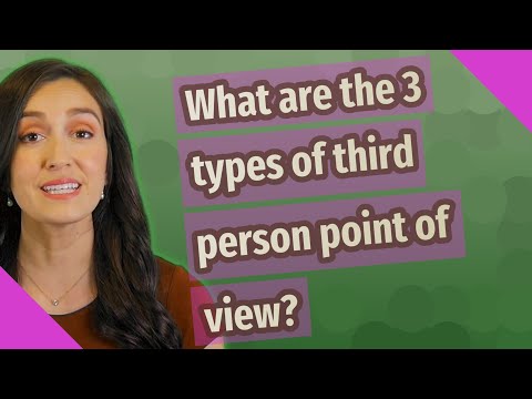 What are the 3 types of third person point of view?
