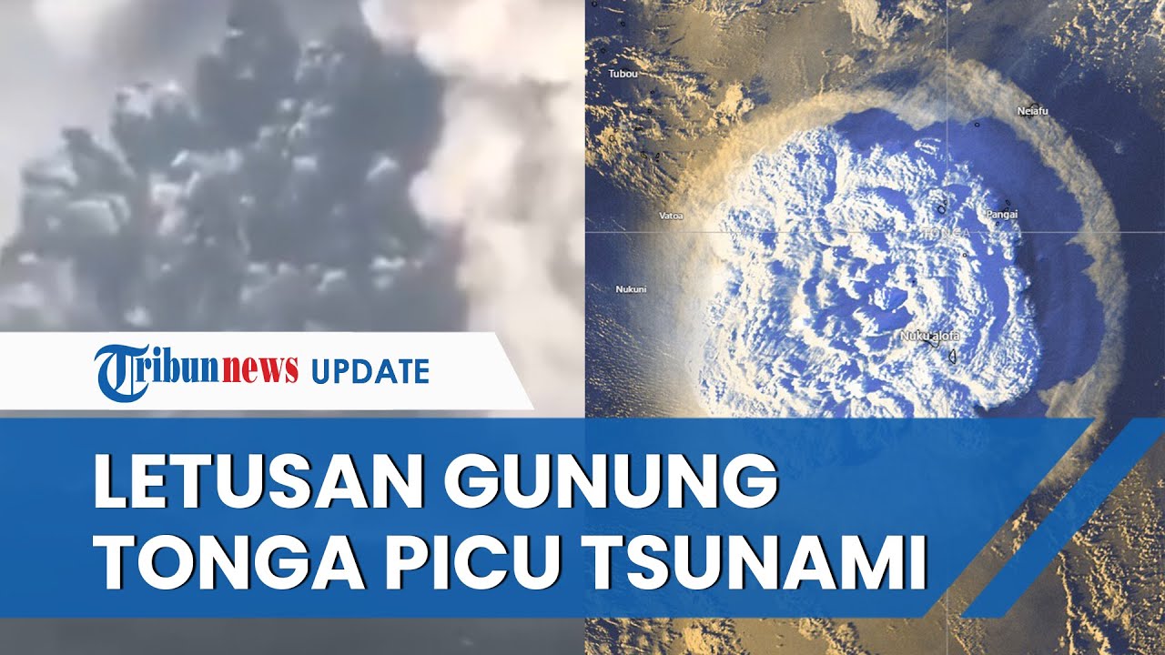 Penampakan Letusan Gunung Hunga Ha'appai di Tonga, Picu Gelombang ...