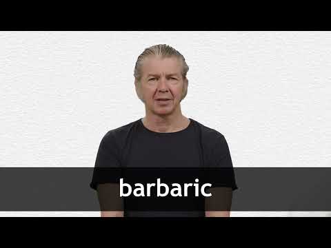 BARBARIC definition in American English | Collins English Dictionary