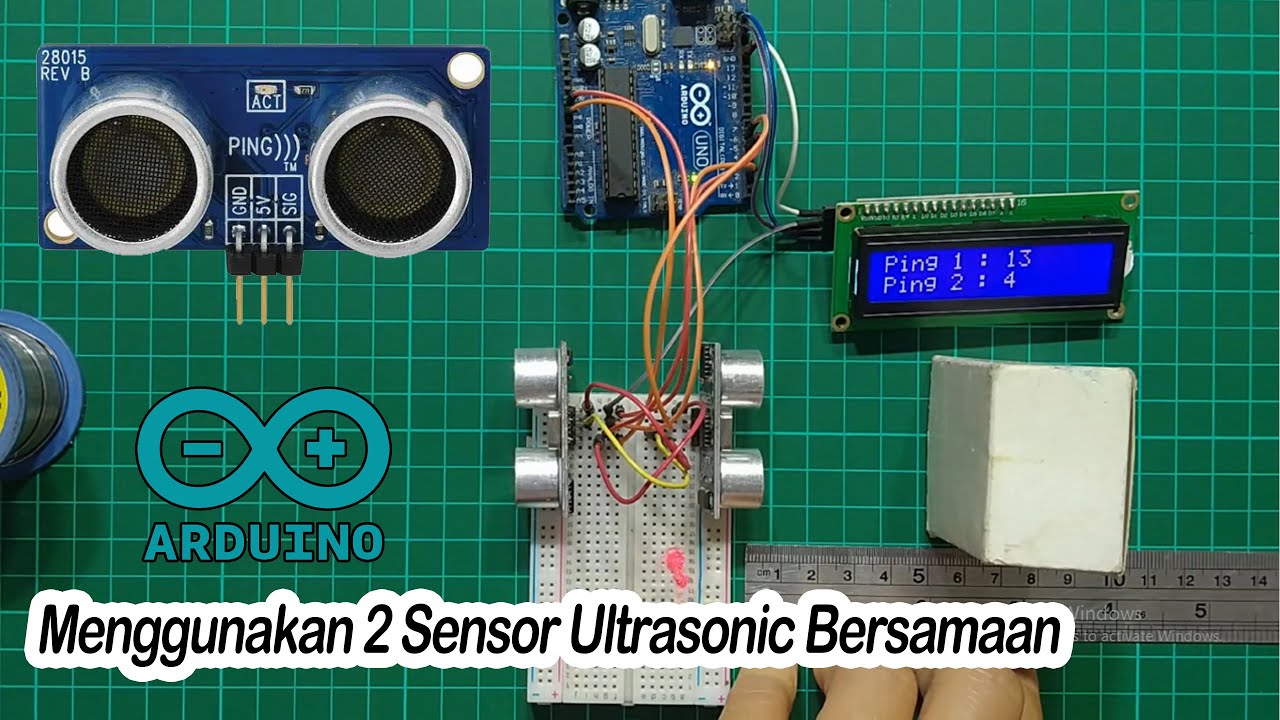 Penggunaan Multi Sensor Ultrasonic Secara Bersamaan