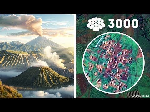 What Made These People Move Inside a Crater?