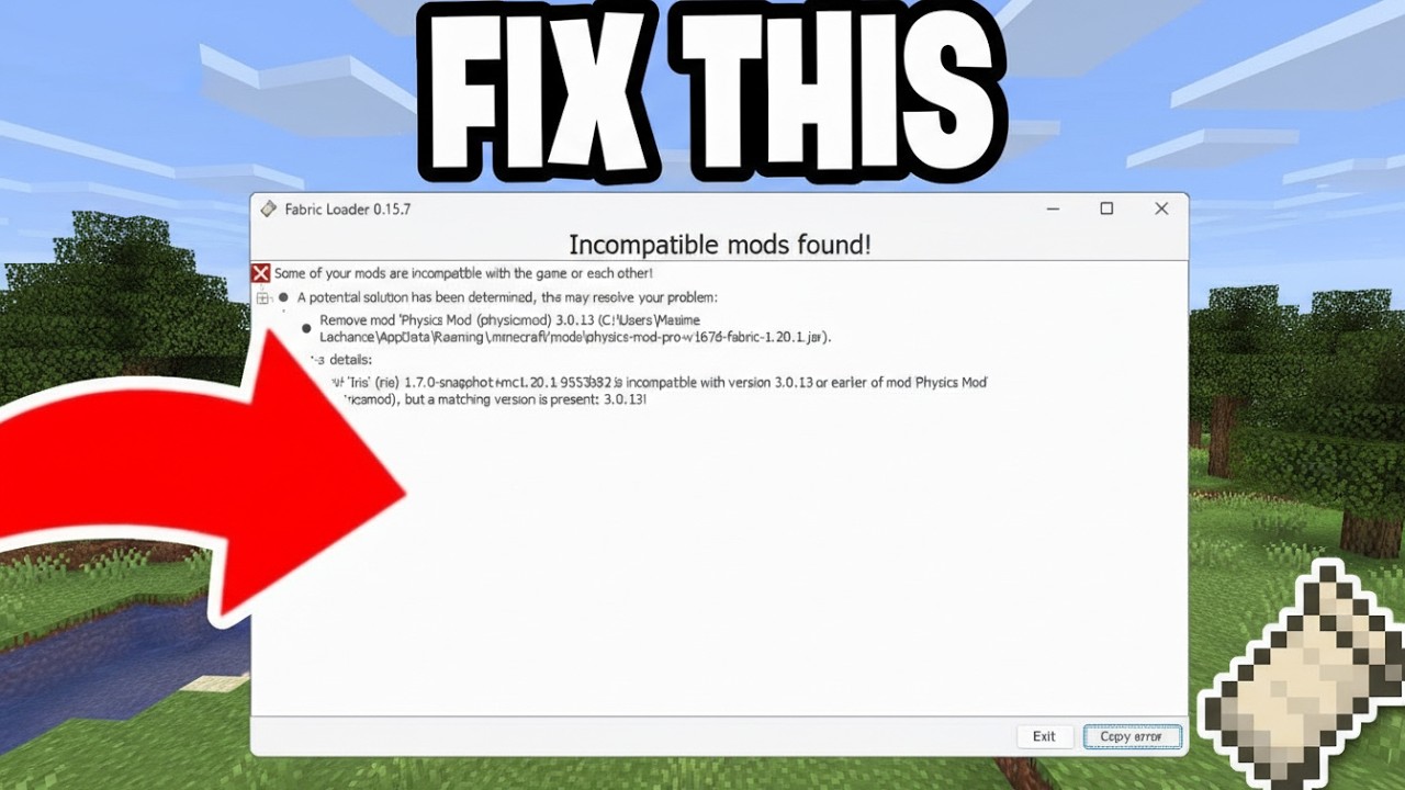 How To Fix Incompatible Mods Found Fabric! (Minecraft) - Tutorial