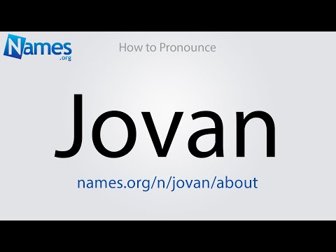 How to Pronounce Jovan