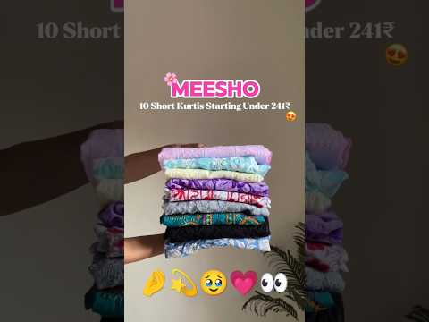Short Kurtis From 🎀🦢🪷🫶🏻✨ #fyp #haul #meesho #meeshohaul #shortkurti #meeshoshortkurtis #kurti #kurti