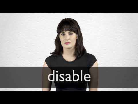 Disable Definition And Meaning Collins English Dictionary