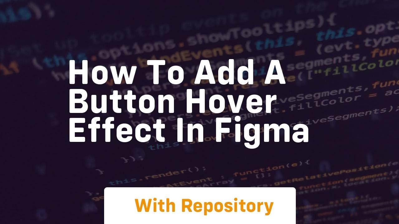 How to add a button hover effect in figma