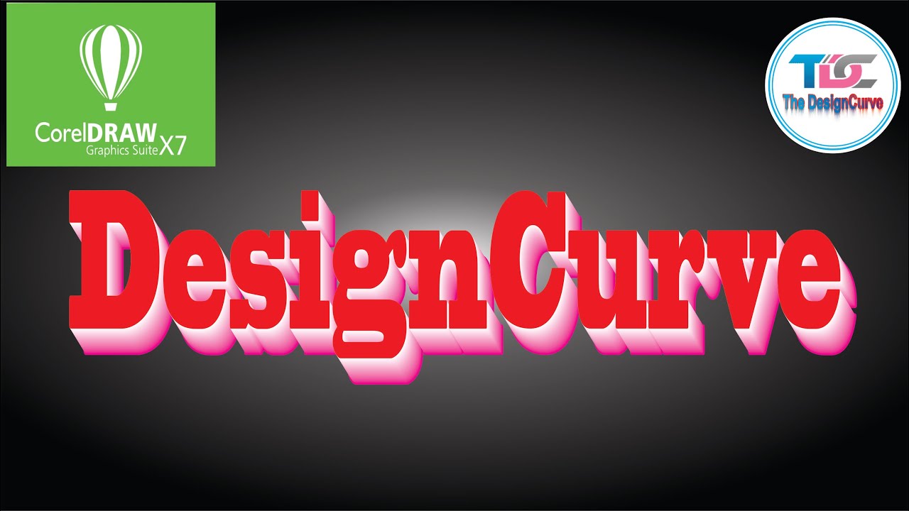 How To Create 3D Text In Coreldraw X7 | Blend Tool Use | Tutorial