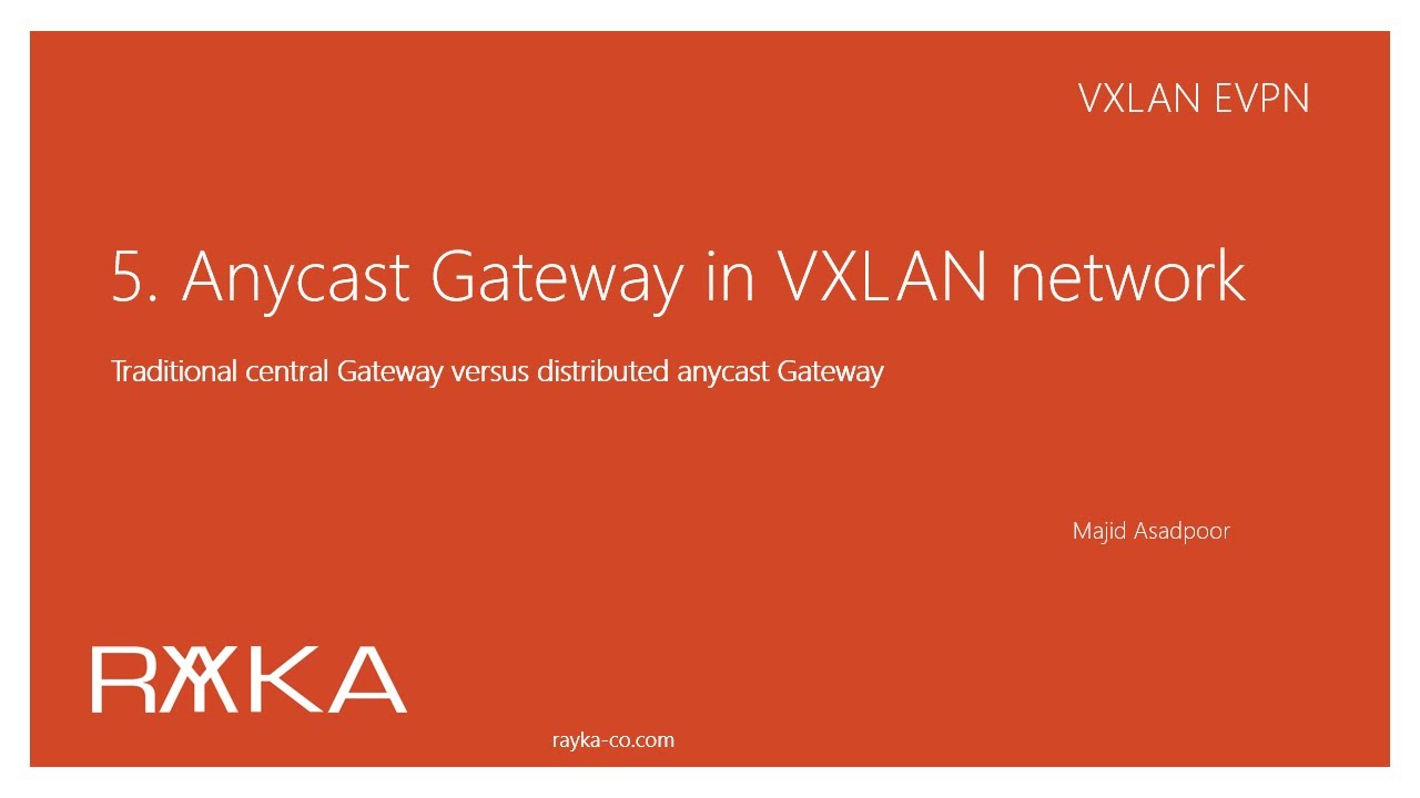 5. VXLAN Anycast Gateway