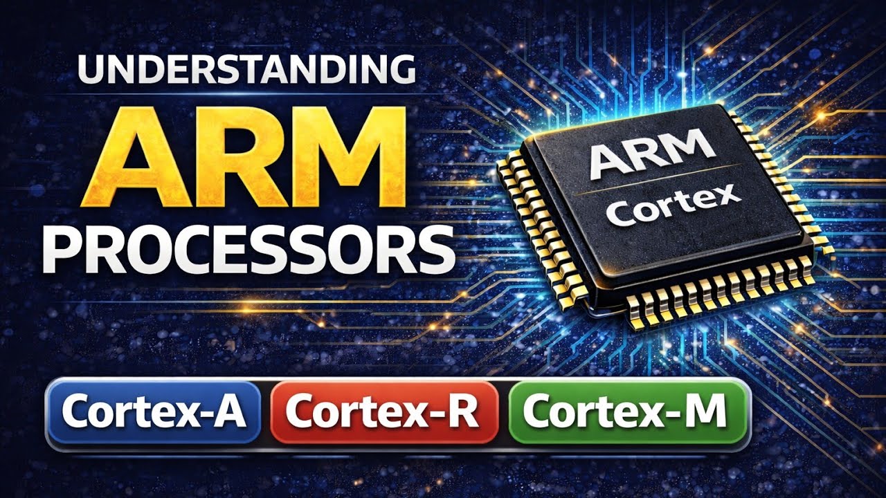 ARM Cortex Processors Explained | Cortex-A vs Cortex-R vs Cortex-M 