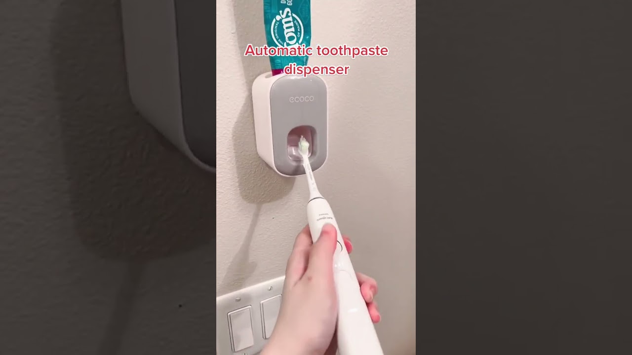 Automatic toothpaste dispenser! #automatic #toothpaste #home #bathroomrenovation #bathroom
