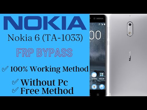 Nokia 6 Frp Bypass | Nokia 6 (TA-1033) Android 9 Bypass Google Account (Witout Pc)