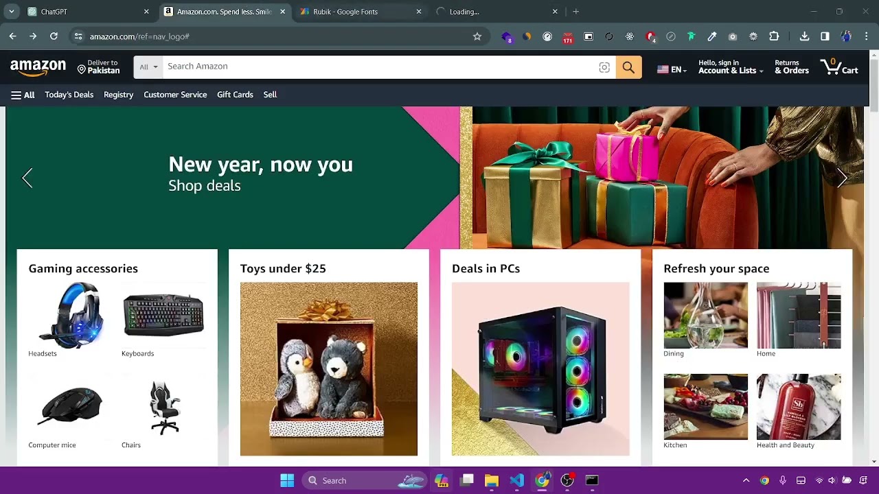 Amazon Clone Setup Vscode | #1 | With HTML, CSS, JavaScript | #code #programming #website #clone