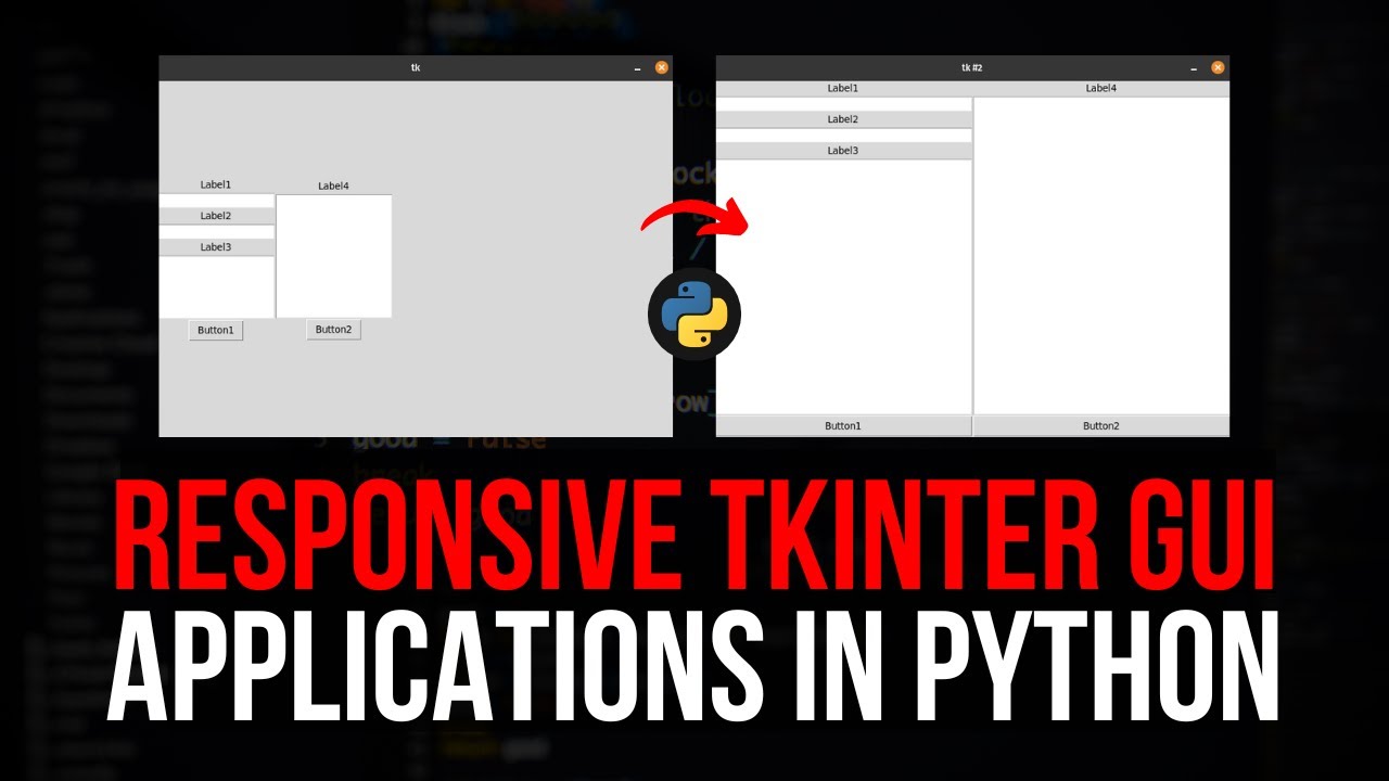 Responsive Tkinter GUIs in Python