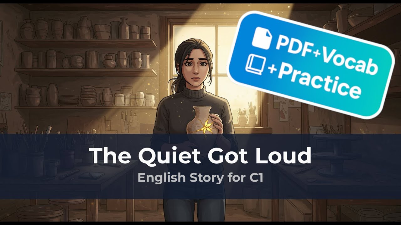 English Story (C1) - 🤯  The Quiet Got Loud | FREE PDF + Vocabulary + Exercises Inside!