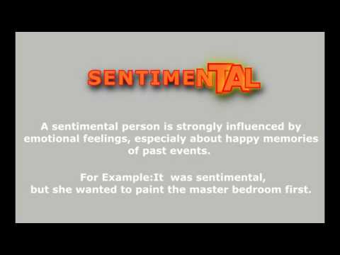 Sentimental Meaning and Pronunciation in English