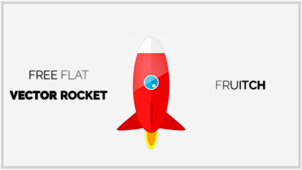 Free Flat Vector Rocket Icon