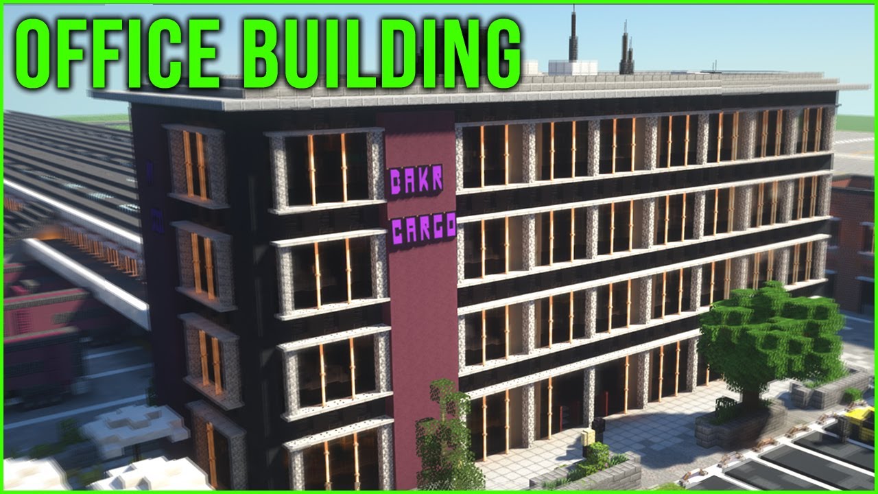 🏢 Minecraft Tutorial: How to Make an Office Building - Minecraft Builders