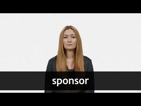 SPONSOR definition and meaning | Collins English Dictionary
