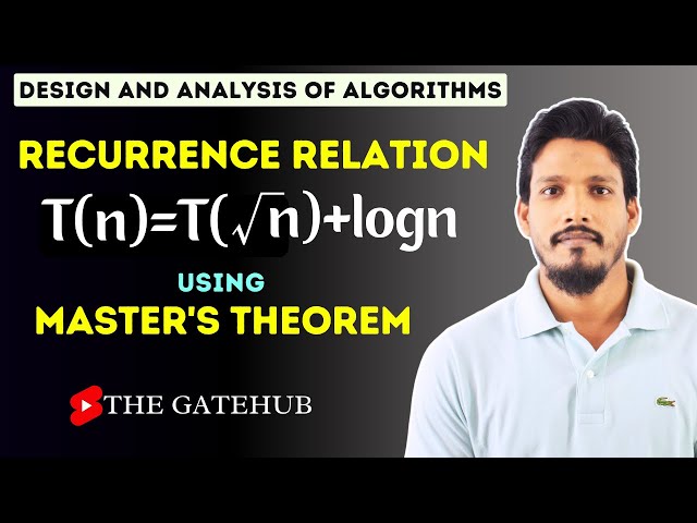 Understanding Recurrence Relations Using Master's Theorem | Galaxy.ai