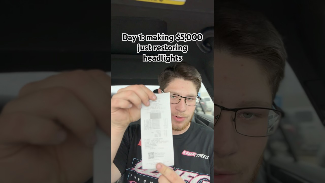 Day 1 MAKING $5,000 JUST RESTORING HEADLIGHTS.