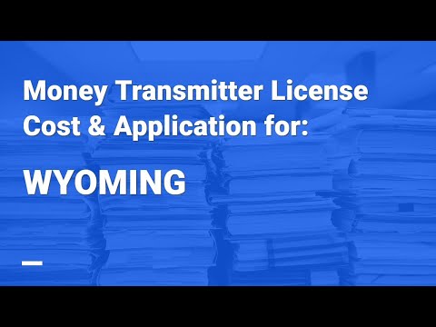 [372] Money Transmitter License Wyoming Cost