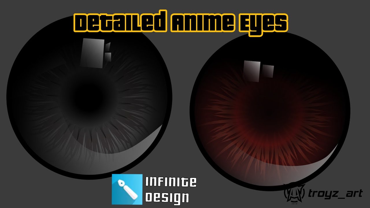 INFINITE DESIGN || SECRET TO HYPER REALISTIC VECTOR CARTOON EYES #Cartoon #draweyes #infinitedesign