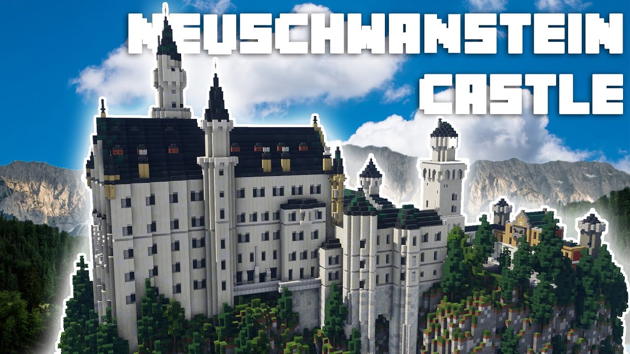 Building the ORIGINAL Disney Castle in Minecraft - Neuschwanstein Castle