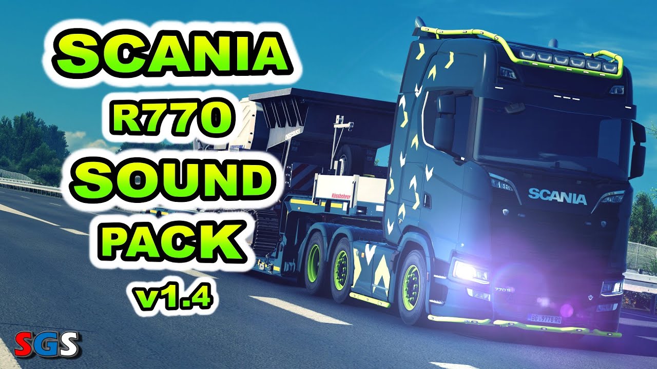 Jan Volmer Scania R770 V8 Open Pipe Sound v1.4 - ETS 2