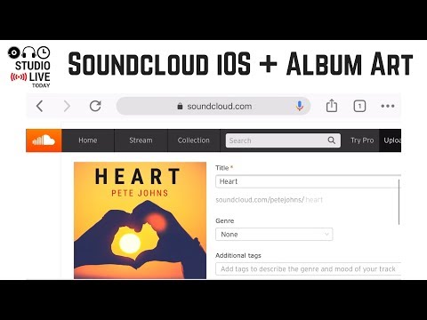 Upload to Soundcloud from mobile with album artwork