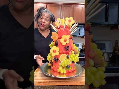 EASY Edible Arrangement Cake (Basic Fruit Brilliance!) 🤯