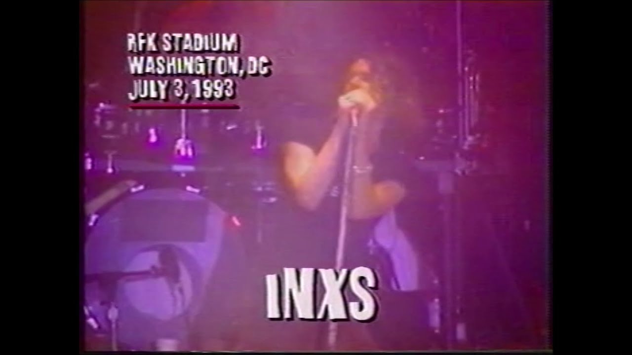 MTV News clip about INXS at HFStival RFK Stadium 1993