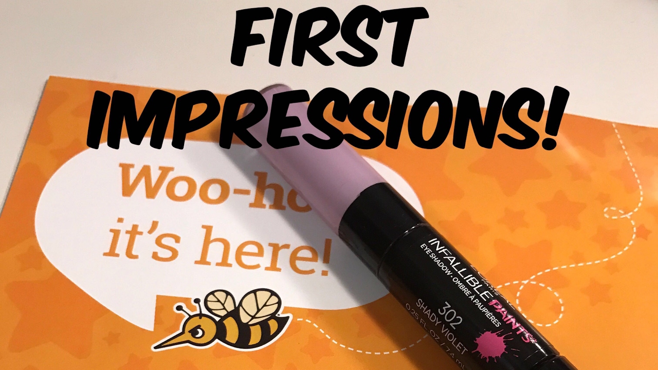 L'Oreal Infallible Paints Eye Shadow | First Impressions