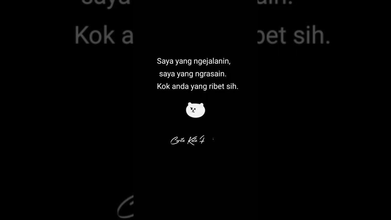 intinya jangan ikut campur deh