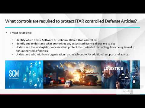 ITAR Shorts - Introduction to Compliance Plans