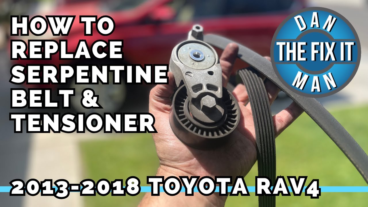 2013 - 2018 Toyota RAV4 Serpentine Belt & Tensioner Replacement! EASY DIY Including Torque Specs!