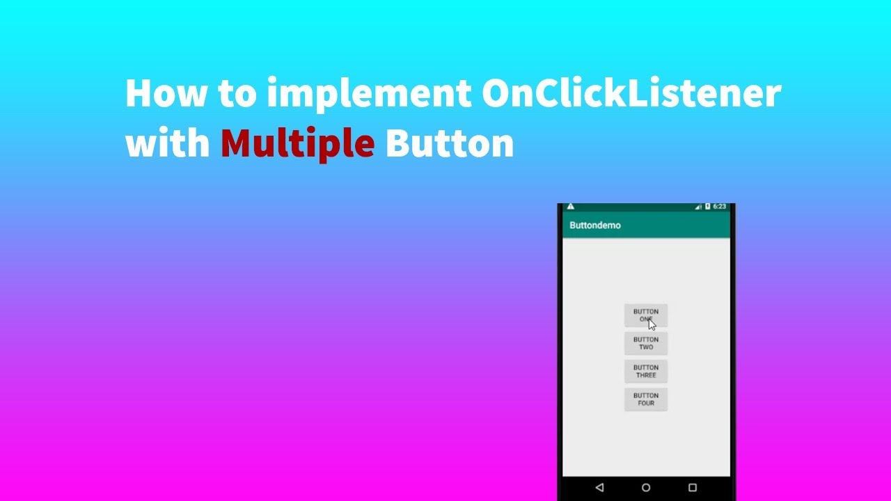 How to add OnClickListener with multiple button || Android Tutorial