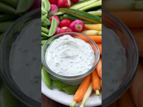 This Creamy Ranch Dip Will Make You Want to Eat Veggies! 🥕😋 #shorts