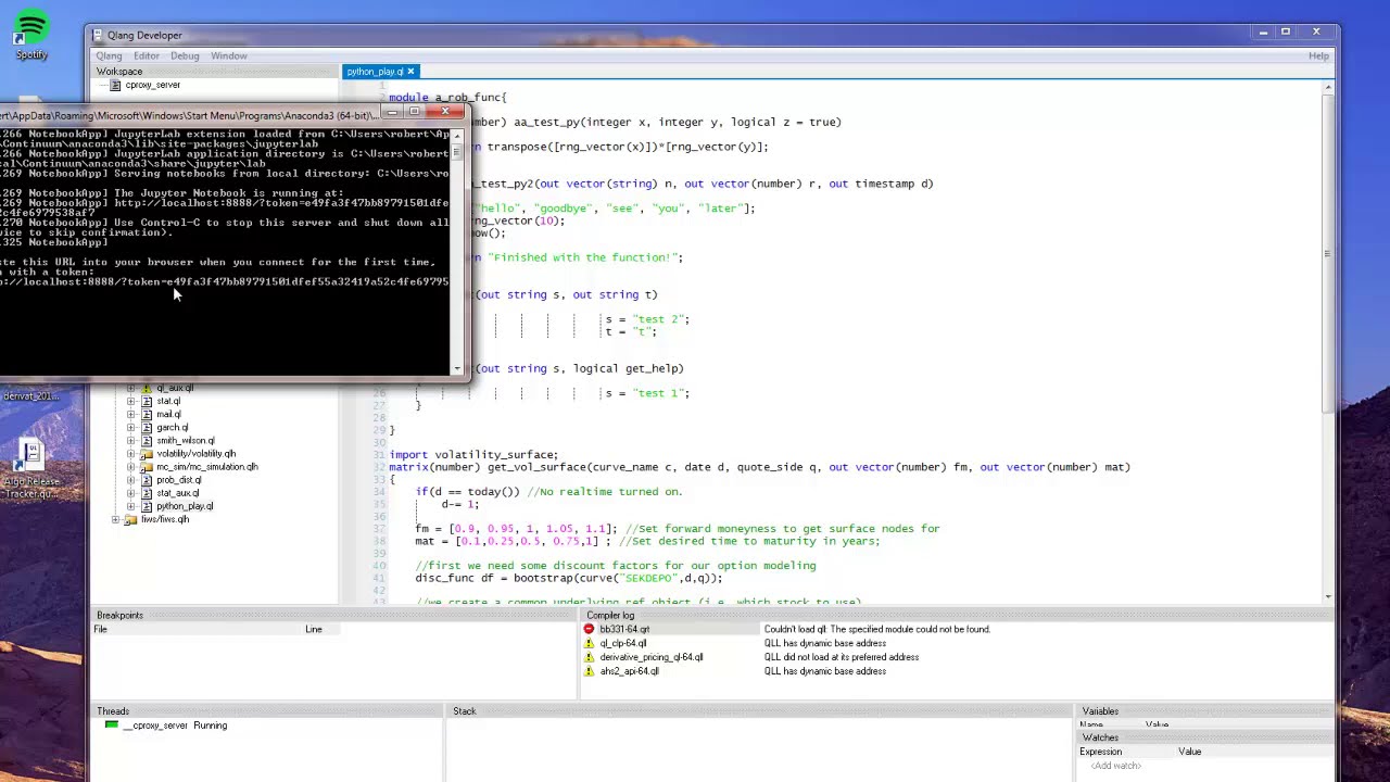 Quantlab in Python - Part 3 - Debugging