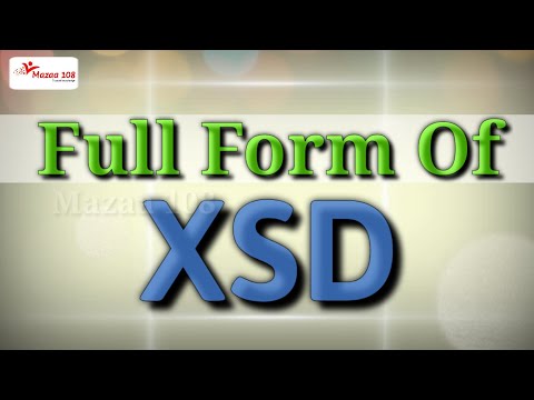 full form of XSD | XSD stands for | XSD Means | Information Technology | Mazaa 108 | #Mazaa108