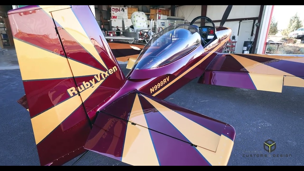 Aviation: Vans RV Aircraft - RV-8 - Ruby Vixen - N998RV - Matt Dralle - Painting Highlights
