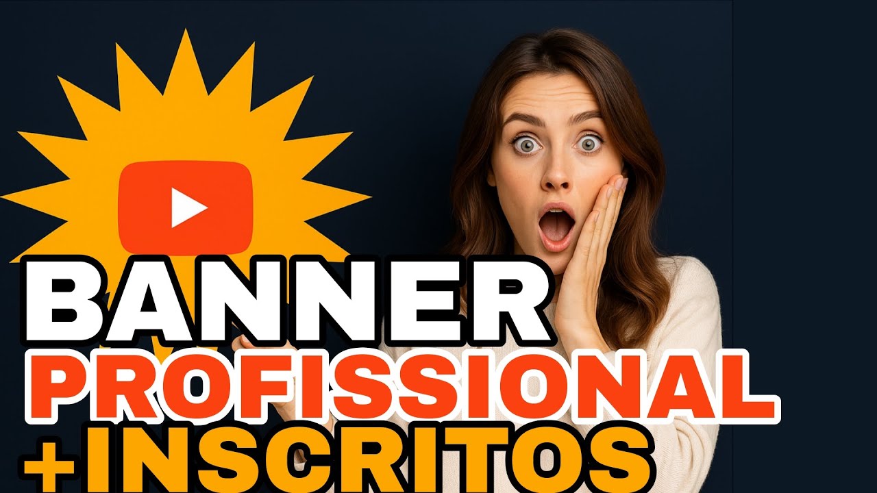 O Segredo dos GRANDES Canais! Como Fazer um Banner Profissional no YouTube (GRÁTIS)