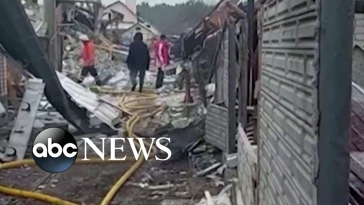Ukrainian homes reduced to rubble after Russian missile hit