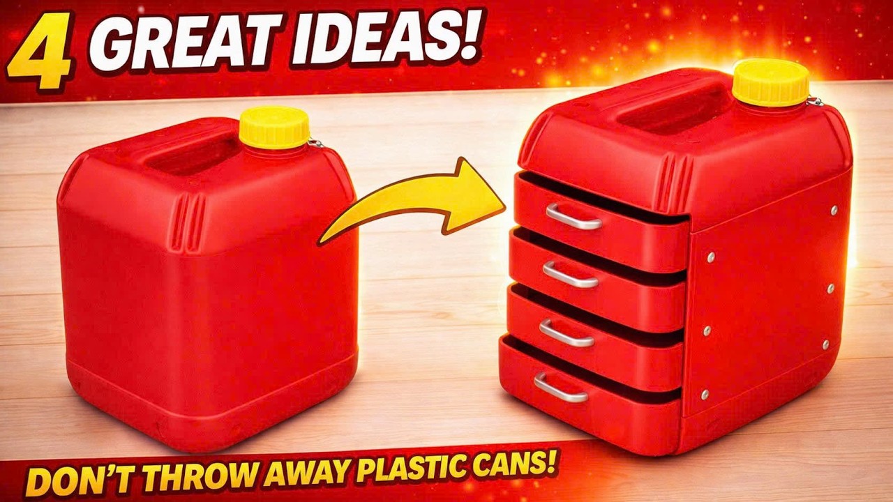 👉 DON’T THROW AWAY PLASTIC CONTAINERS! 4 GENIUS DIY IDEAS THAT WILL SHOCK YOU