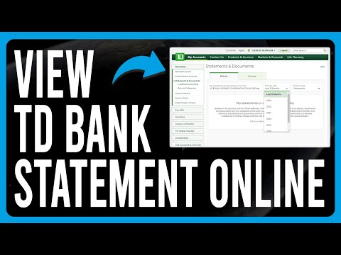 How To View TD Bank Statement Online 2 (Tutorial to View TD Bank Statement Online)